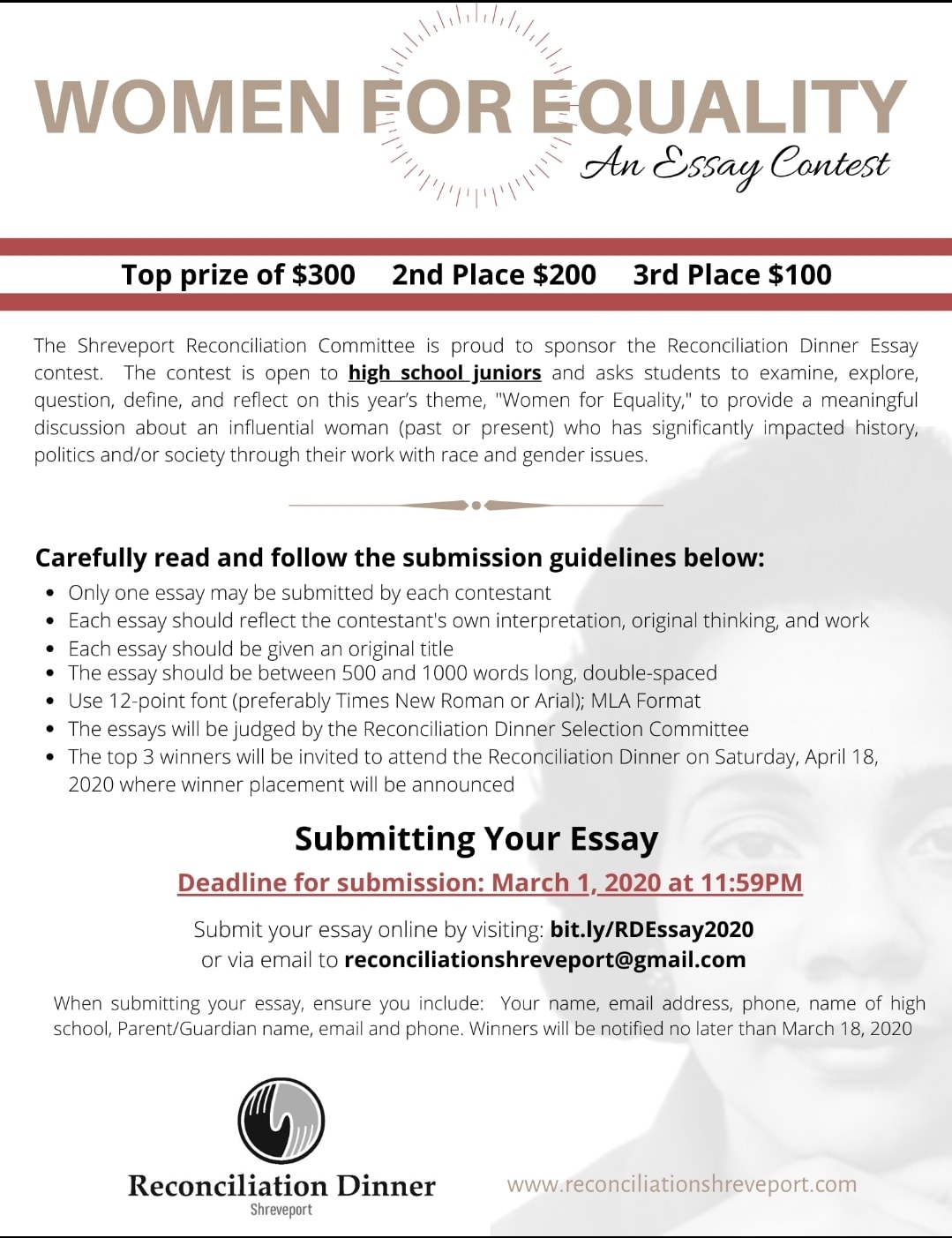 2020 Reconciliation Dinner – Reconciliation Dinner Shreveport